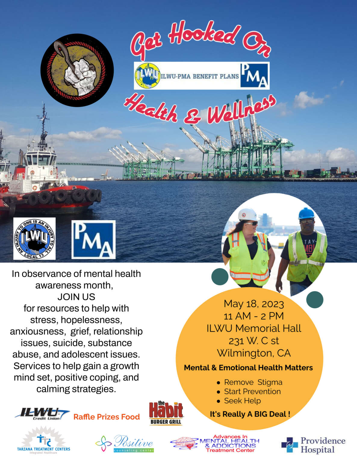 May 18 – ILWU-PMA Mental Health & Wellness Resources Fair « ILWU Local 63